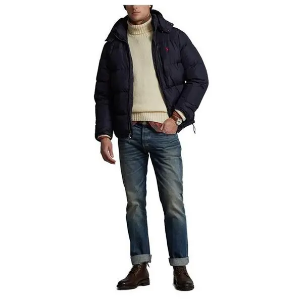 Polo Ralph Lauren Padded Hooded Down Jacket - Black