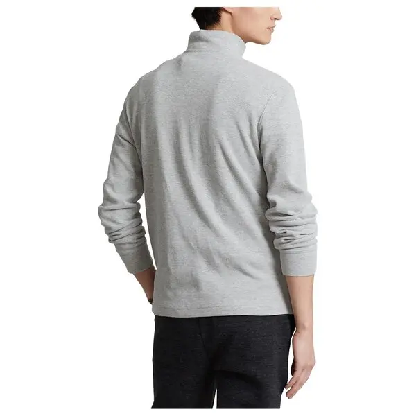 Polo Ralph Lauren Quarter Zip Sweater With Embroidered Logo
