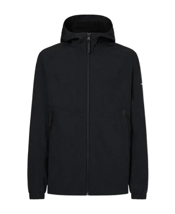 Calvin Klein Hooded Zip-up Casual Jacket With Logo Badge