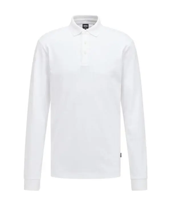 Hugo Boss Logo Long-sleeved Polo Shirt