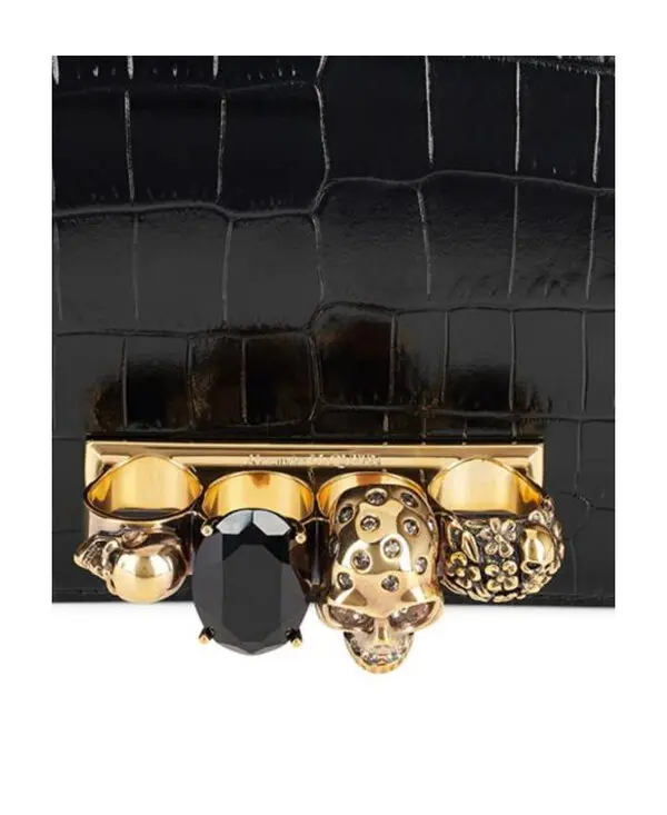 Alexander McQueen Jewel Knuckle-decorated Crossbody Bag