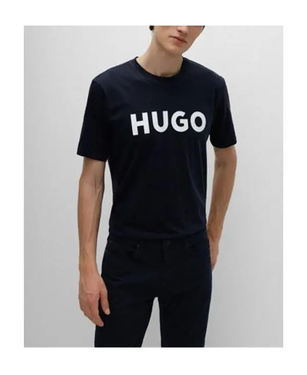 Hugo Boss Navy Blue Logo Short-sleeved T-shirt