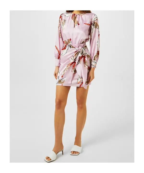 Marella Floral Tie-waist Mini Dress