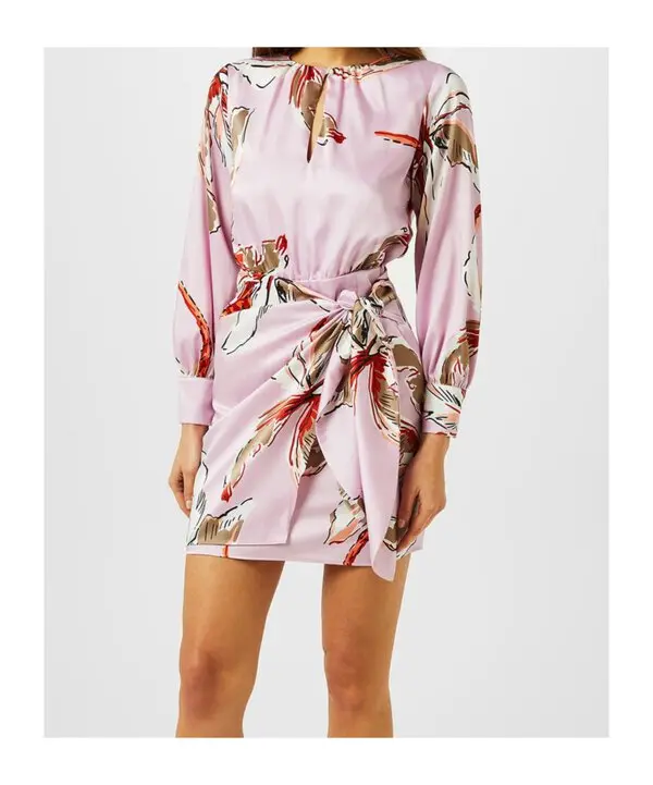 Marella Floral Tie-waist Mini Dress