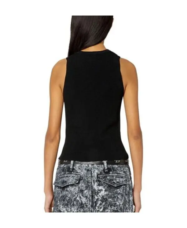 DIESEL® Sleeveless Knit Vest With Logo