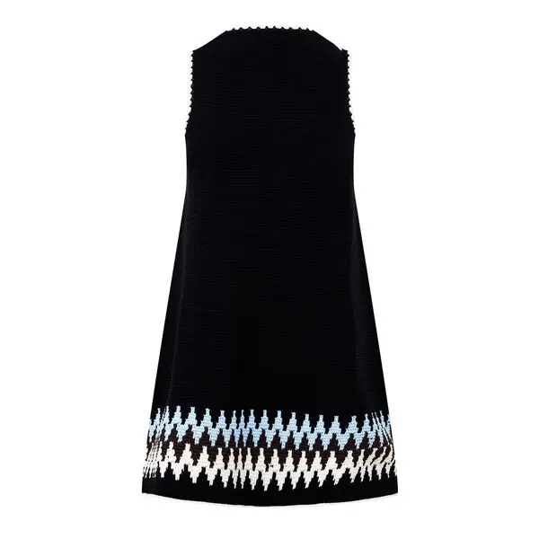 JIL SANDER Intarsia Knit Mini Dress