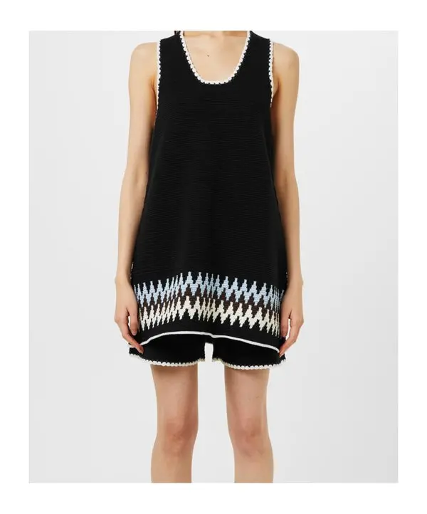 JIL SANDER Intarsia Knit Mini Dress