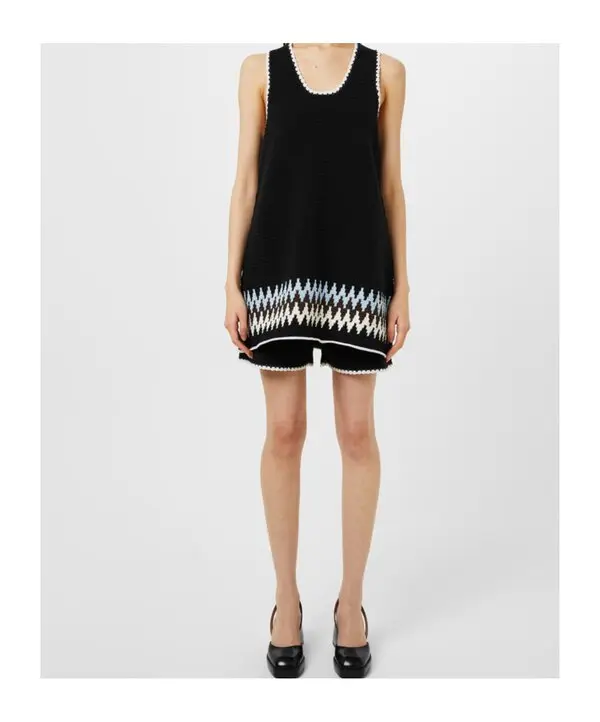 JIL SANDER Intarsia Knit Mini Dress