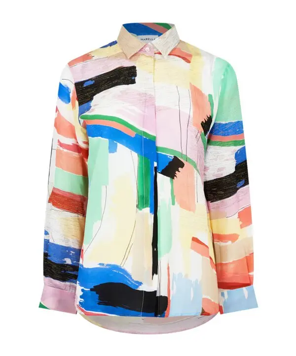 Marella Goccia Abstract Print Blouse