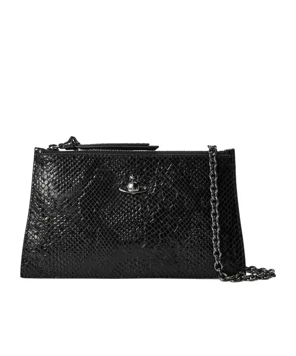 VIVIENNE WESTWOOD Straw-woven Clutch