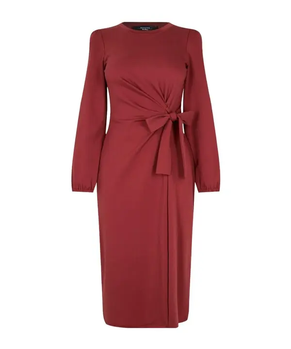 Max Mara Febe Jersey Belted Midi Dress