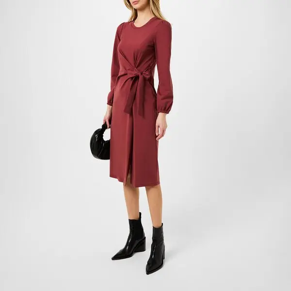 Max Mara Febe Jersey Belted Midi Dress