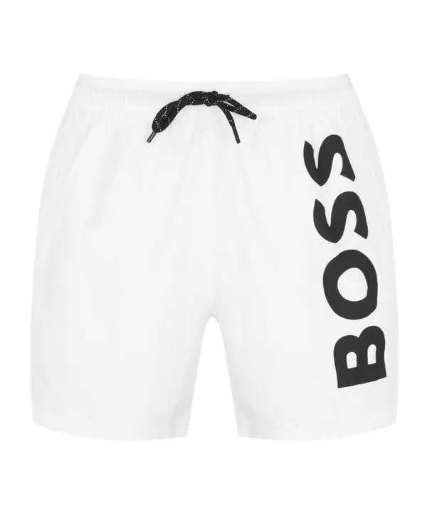 Hugo Boss Quick-drying Shorts With Elastic Waistband And Logo
