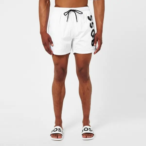 Hugo Boss Quick-drying Shorts With Elastic Waistband And Logo