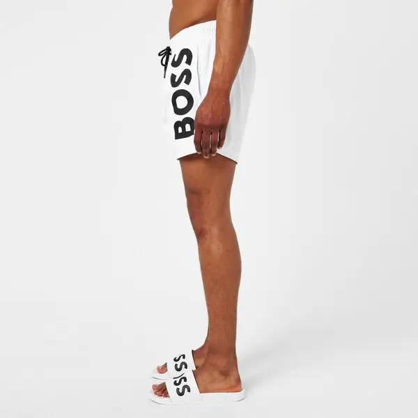 Hugo Boss Quick-drying Shorts With Elastic Waistband And Logo