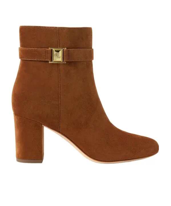 Ralph Lauren Kellie Ankle Heeled Boot - Brown