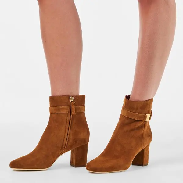 Ralph Lauren Kellie Ankle Heeled Boot - Brown