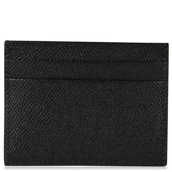 Dolce & Gabbana Leather Logo Plated Card Holder