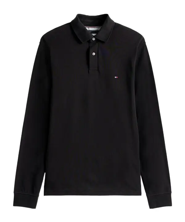 Tommy Hilfiger Logo Long Sleeve Polo Shirt
