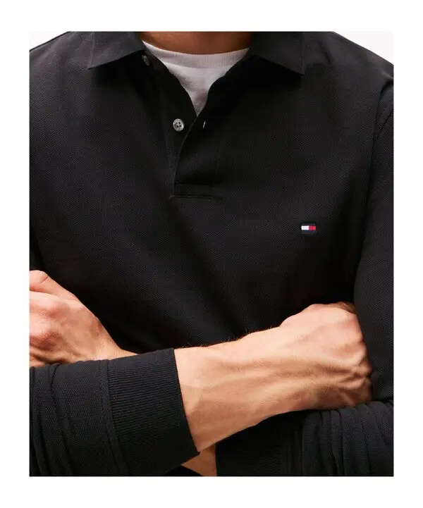 Tommy Hilfiger Logo Long Sleeve Polo Shirt