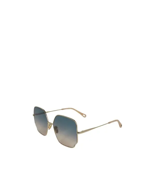 Chloé Geometric Frame Sunglasses - Gray