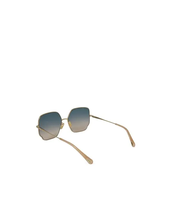 Chloé Geometric Frame Sunglasses