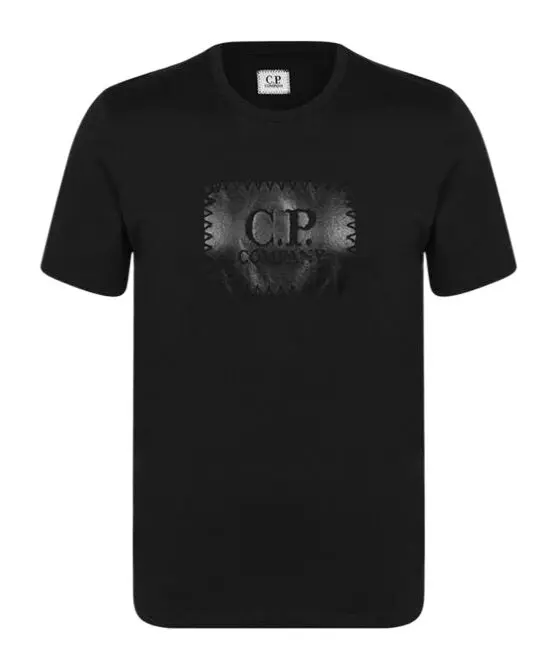 C.P. COMPANY Block Logo Regular Fit T-shirt