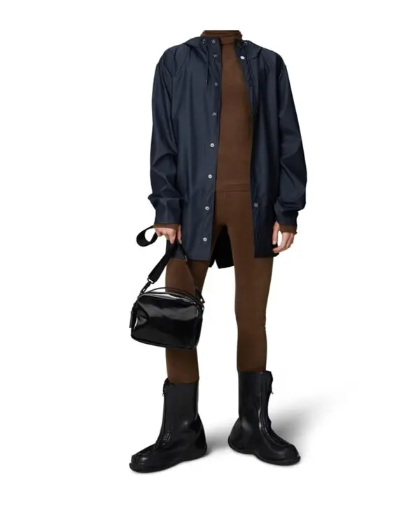 Rains Hooded Long-sleeved Raincoat