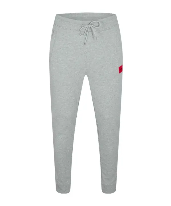 Hugo Boss Hugo Doak Closed Hem Jogging Bottoms With Logo Detail - Gray