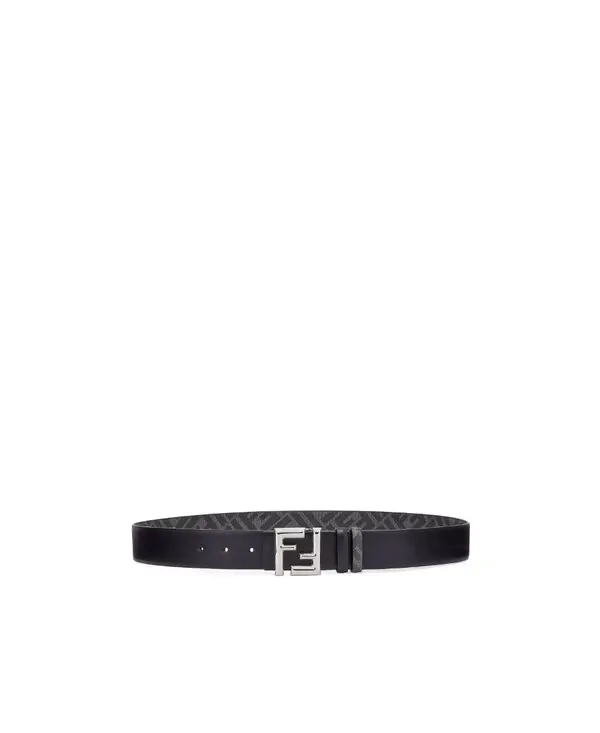 Fendi Ff Motif Reversible Buckle Belt - Black