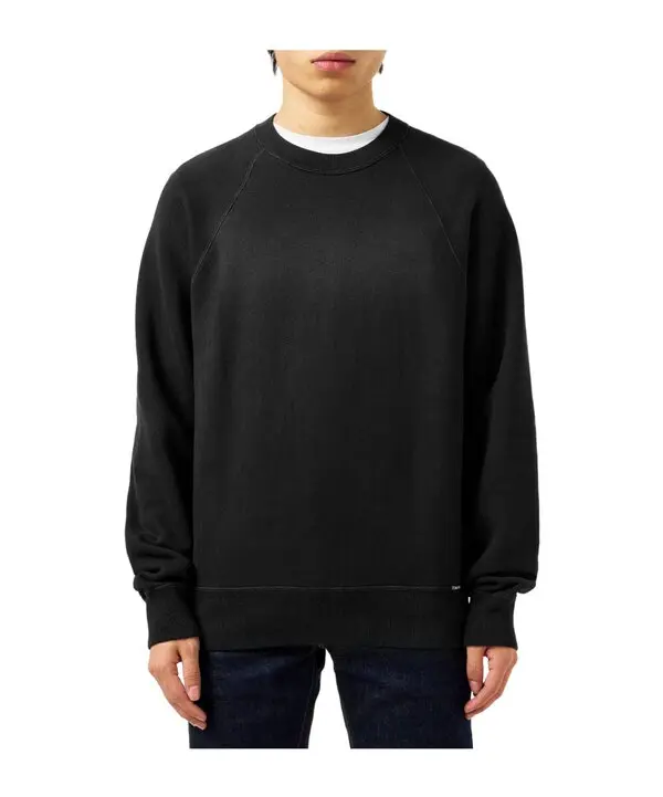 TOM FORD Plain Cotton Crew Sweatshirt
