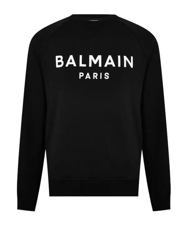 Balmain Logo Crewneck Sweater - Black