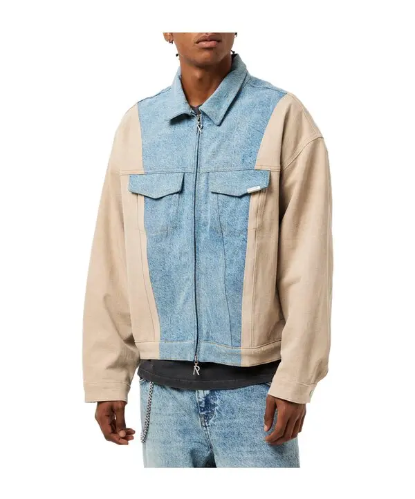 REPRESENT Classic Denim Jacket With Metal Button Closures