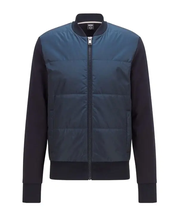 Hugo Boss Skiles Quilted Hybrid Bomber Jacket