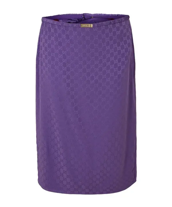 Gucci Mysterious Purple Versatile Half Skirt - Blue