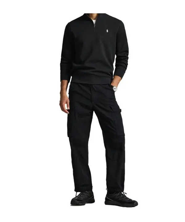 Polo Ralph Lauren Quarter Zip-up Hoodie - Black