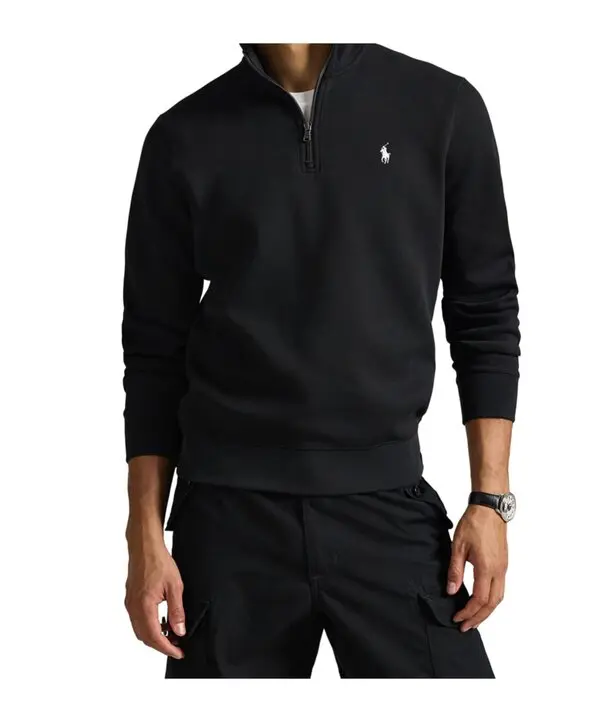 Polo Ralph Lauren Quarter Zip-up Hoodie - Black
