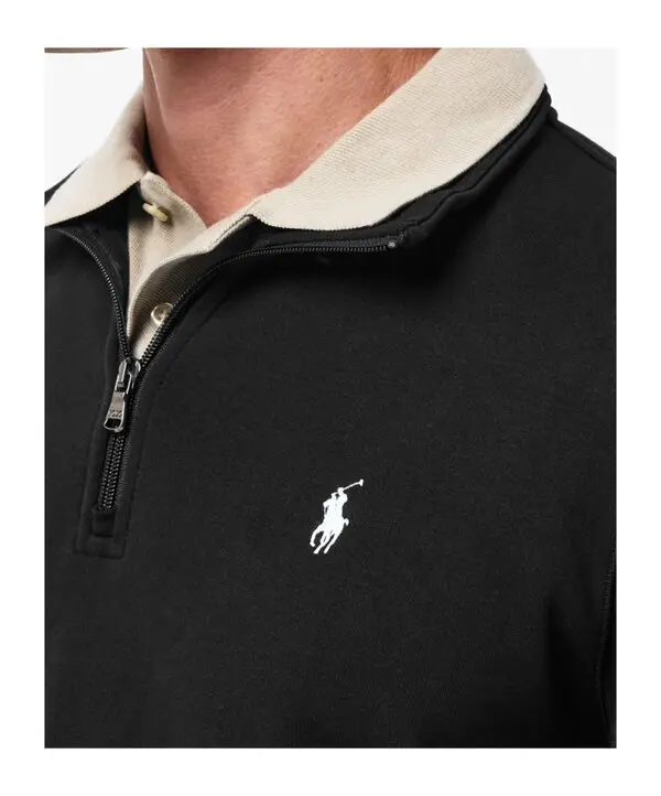 Polo Ralph Lauren Quarter Zip-up Hoodie - Black