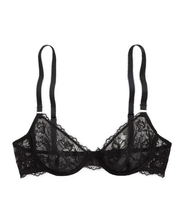 Ralph Lauren Lace Demi-cup Bra - Black