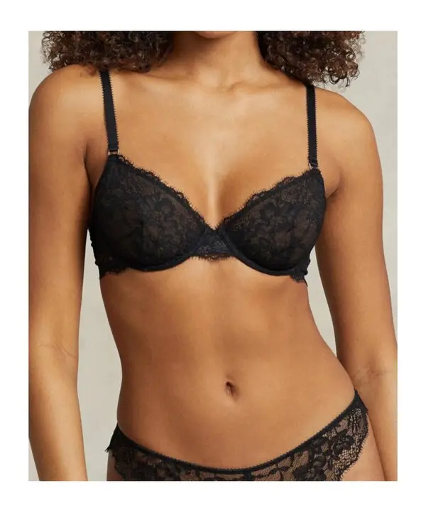 Ralph Lauren Lace Demi-cup Bra