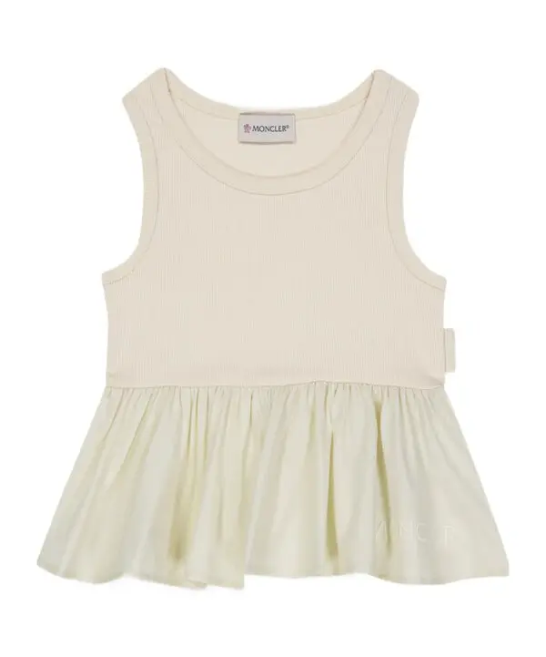 Moncler Logo Embroidered Sleeveless T-shirt