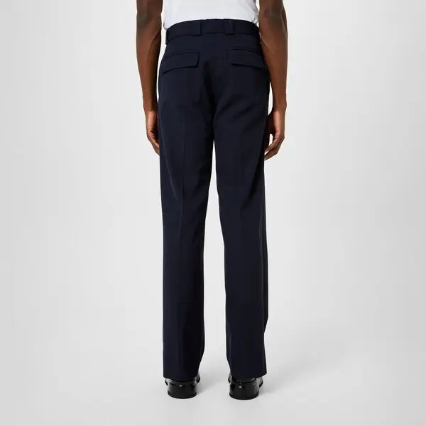 Dries Van Noten Wool-blend Mid-rise Long Pants