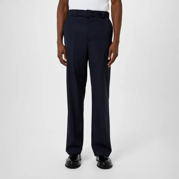 Dries Van Noten Wool-blend Mid-rise Long Pants