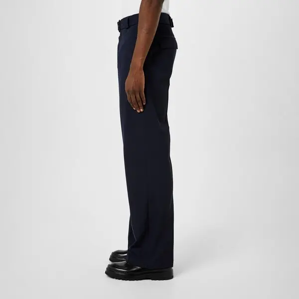 Dries Van Noten Wool-blend Mid-rise Long Pants