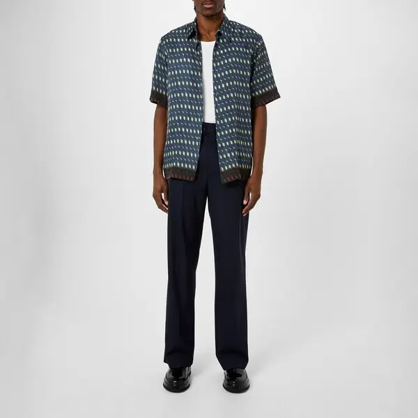 Dries Van Noten Wool-blend Mid-rise Long Pants