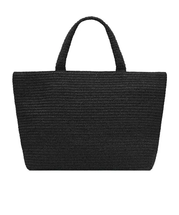 Saint Laurent Raffia Tote Bag