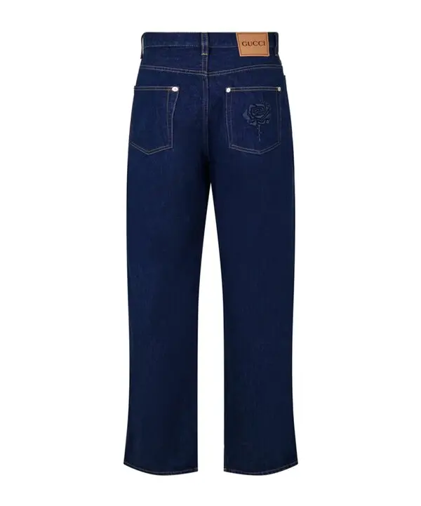 Gucci Logo Patch Jeans