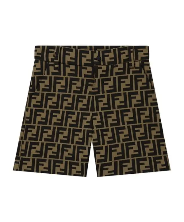 Fendi Ff Monogram Jacquard Shorts