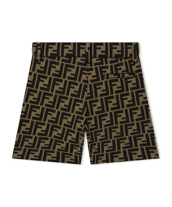 Fendi Ff Monogram Jacquard Shorts