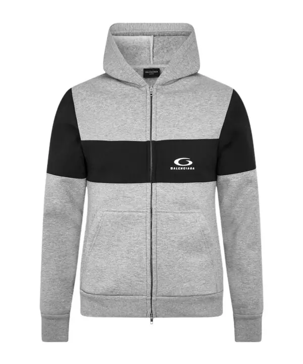 Balenciaga Zip-up Hoodie - Gray